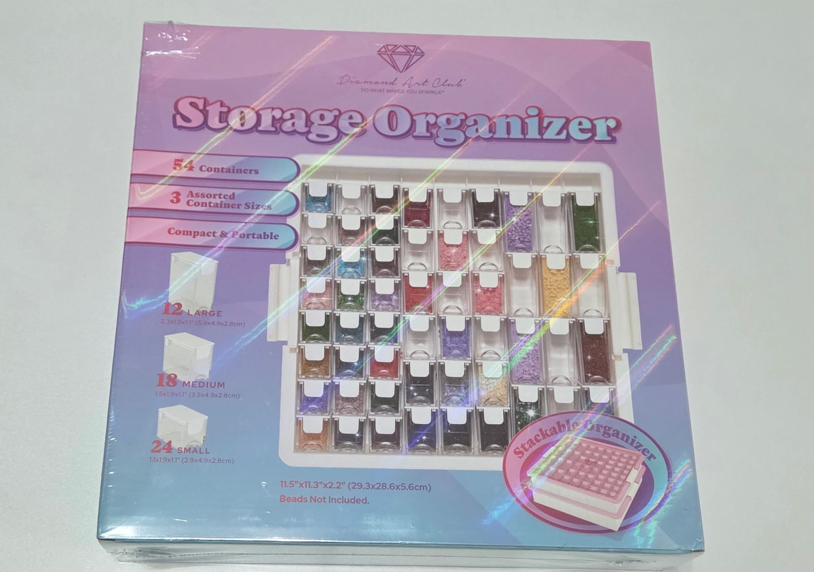 Premium 54-Container Diamond Storage Organizer – Diamond Art Club