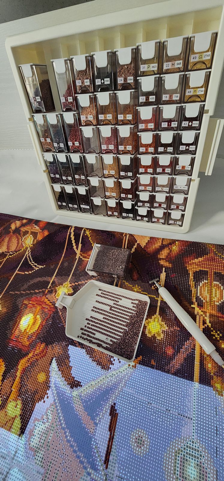Premium 54-Container Diamond Storage Organizer – Diamond Art Club